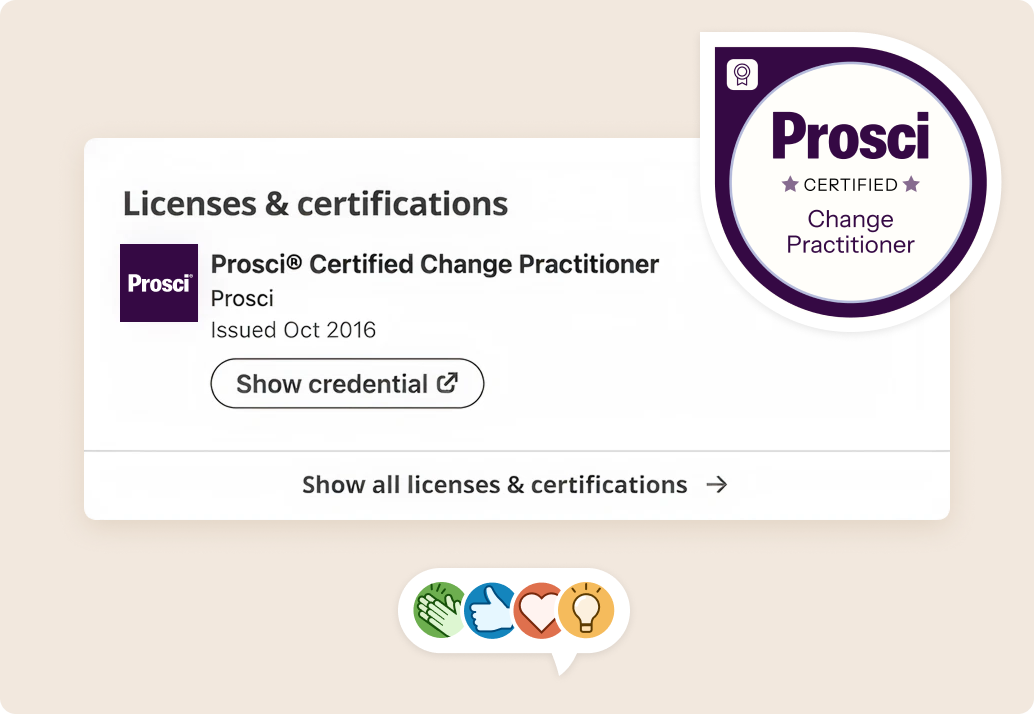 Change Management Certification Online & In-Person | Prosci