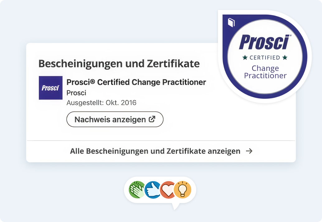 Change Management Zertifizierungprogramm | Prosci