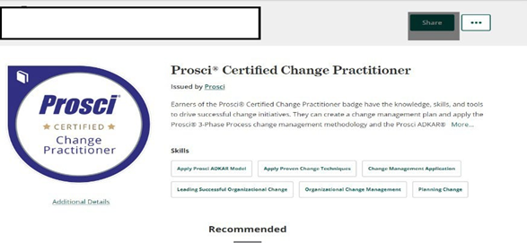 Prosci Digital Badges