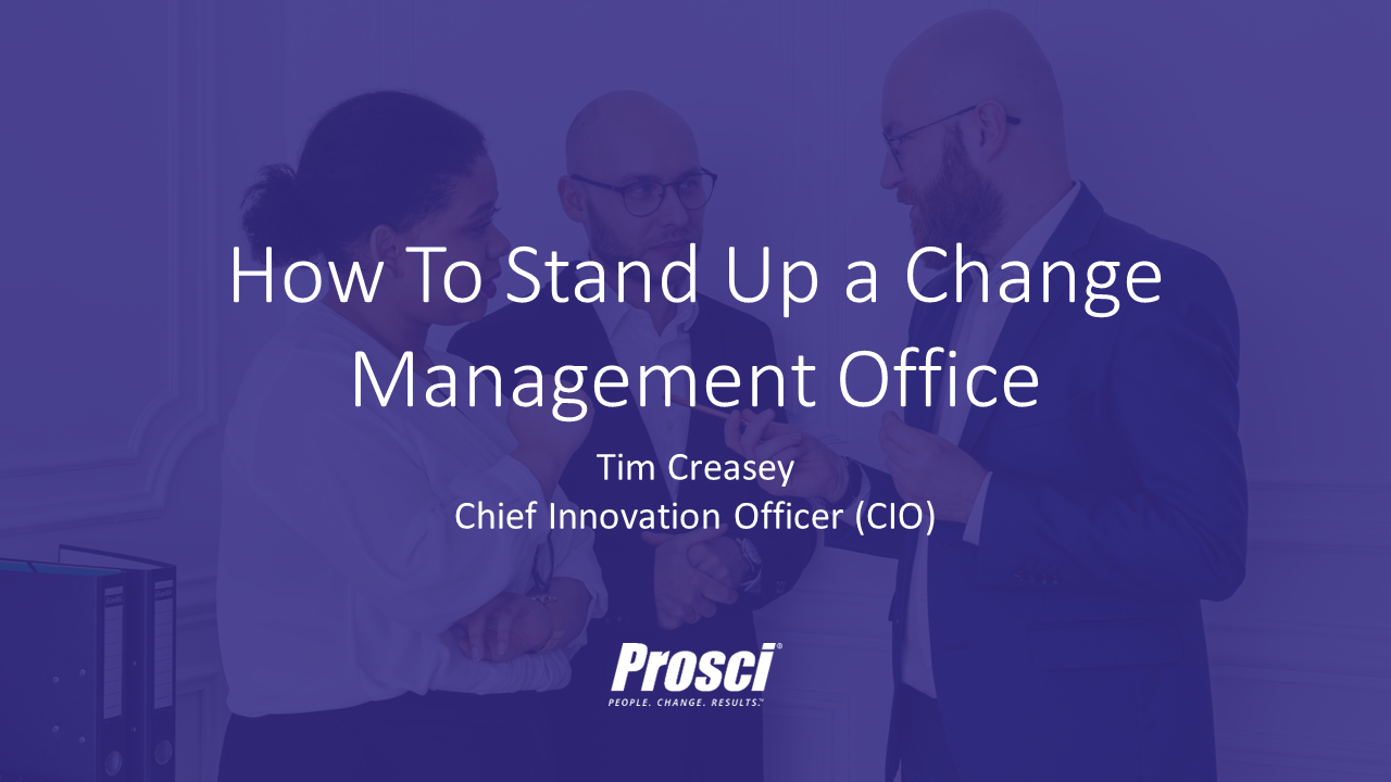 How To Design A Change Management Office (CMO)